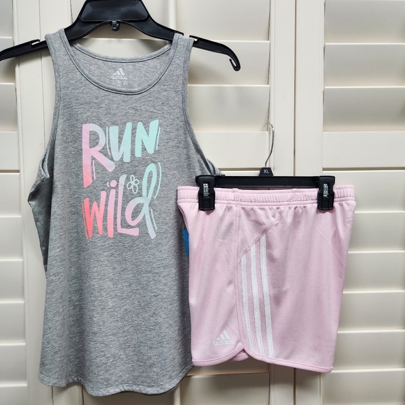 adidas | Matching Sets | Adidas Tank Short Set | Poshmark